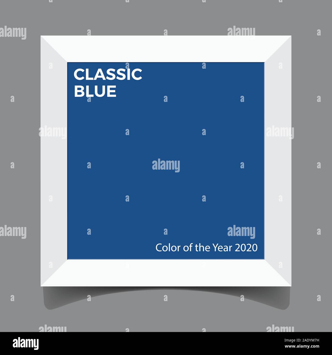 Empty blue frame mockup Stock Vector Images - Alamy