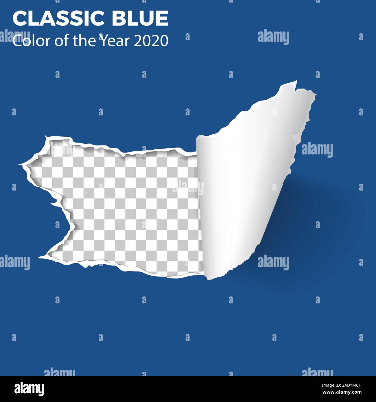 Torn paper blue color Stock Vector Images - Alamy