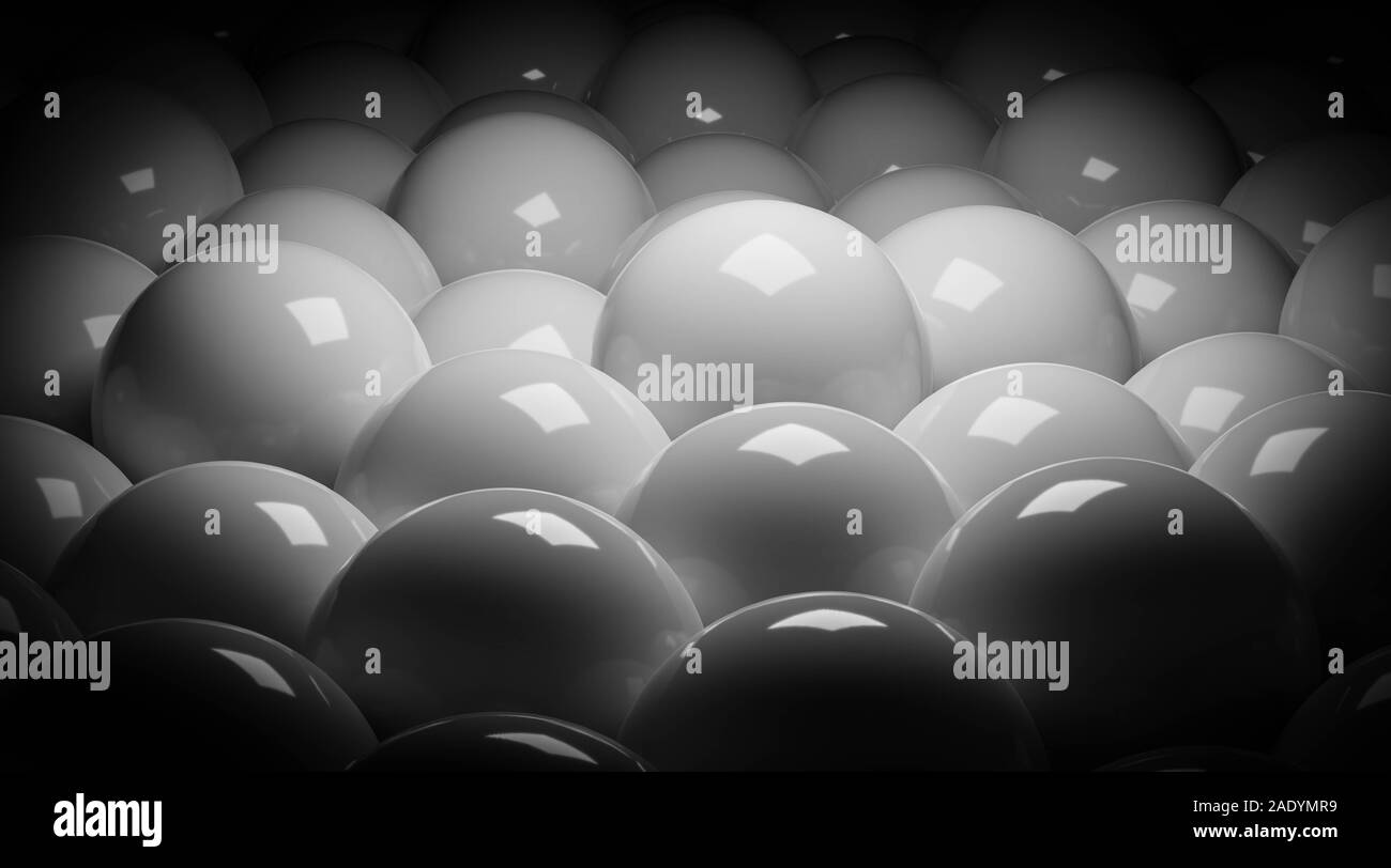 Abstract organic white balls structure background texture with low key ...