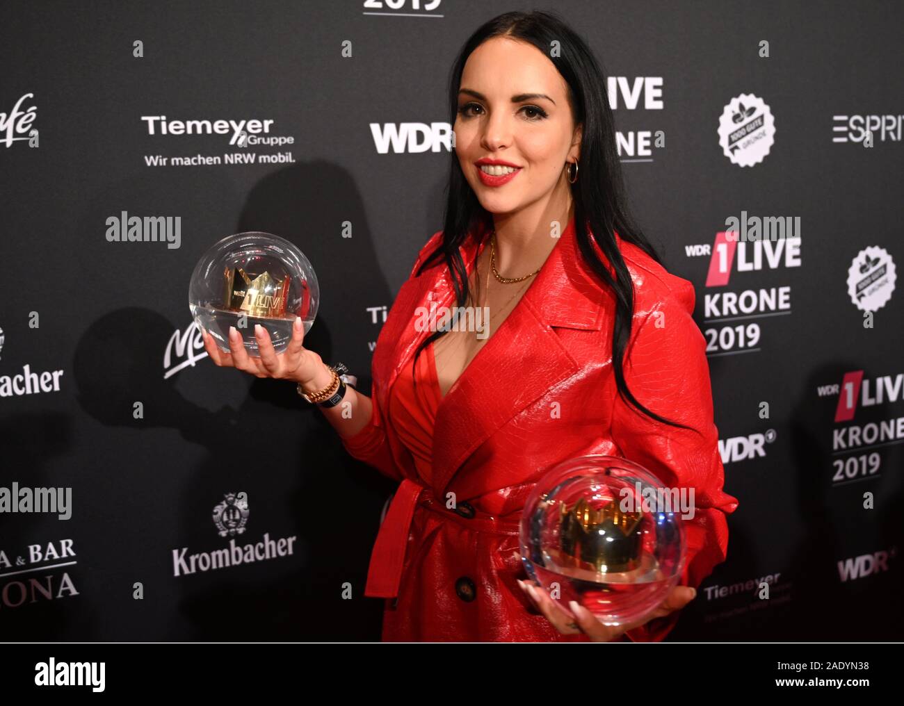 Cologne, Germany. 05th Dec, 2019. The singer Juju is happy about her ...