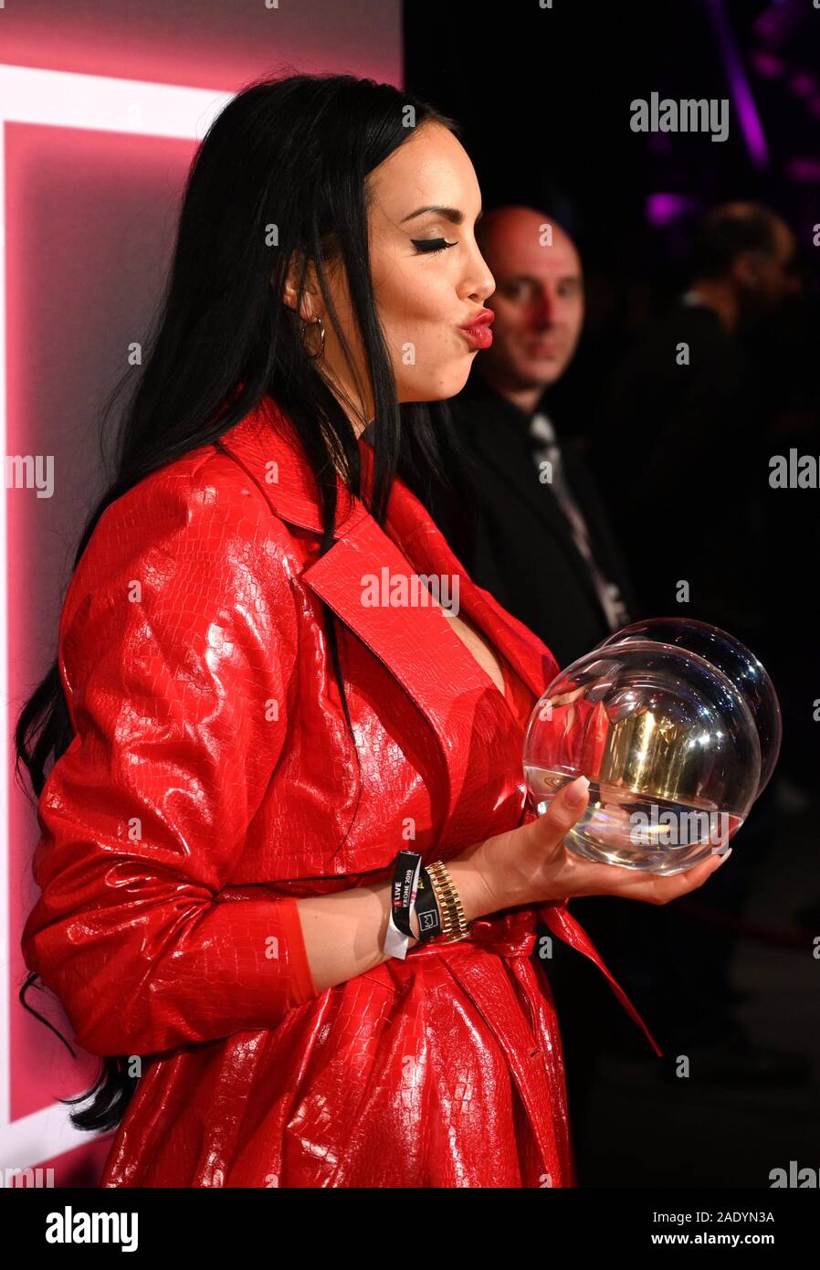 Cologne, Germany. 05th Dec, 2019. The singer Juju is happy about her ...