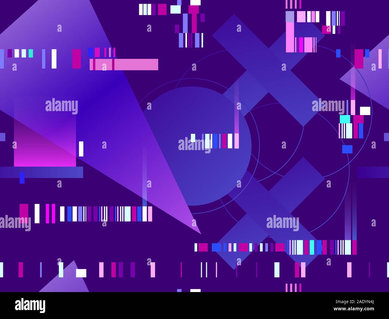 Cyberpunk seamless pattern. Retro futurism of the 80s. Signal error ...
