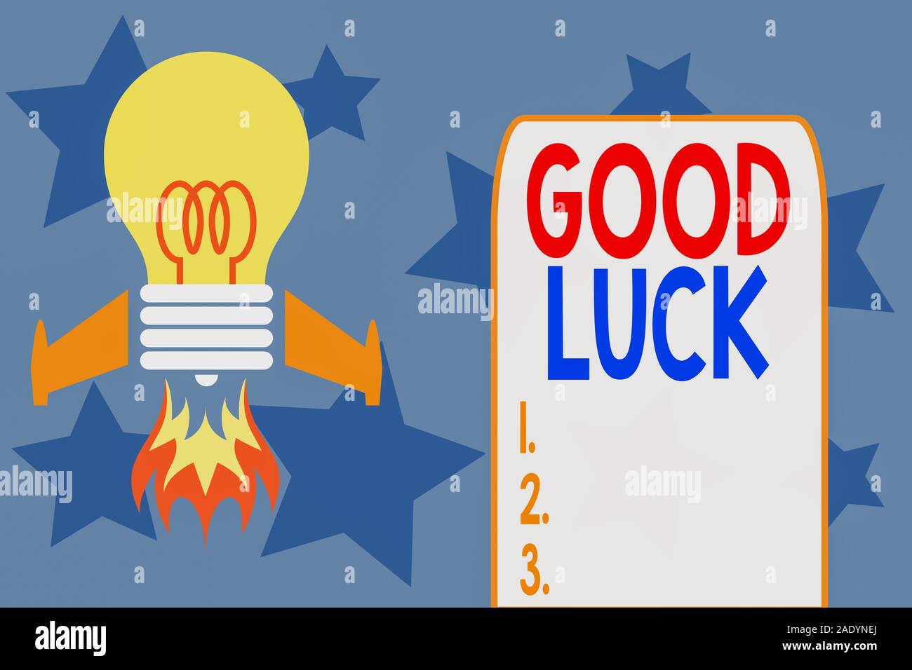 Writing note showing Good Luck. Business concept for wish positive ...