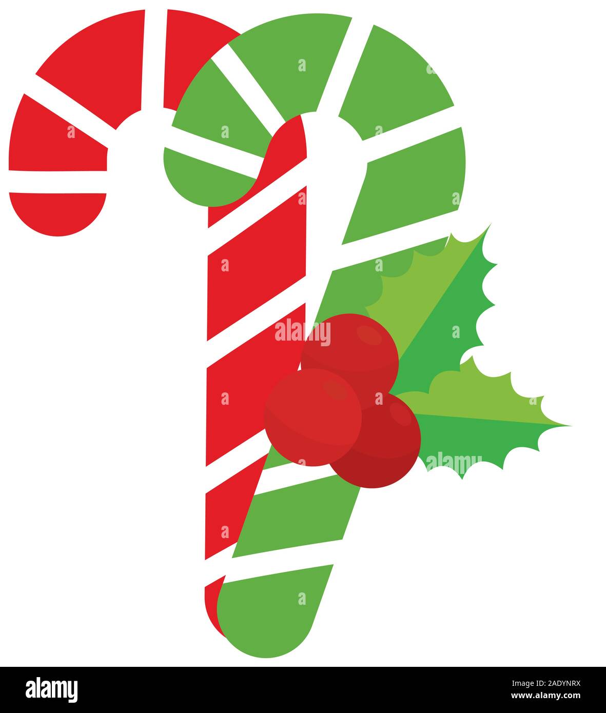 Christmas candy canes bow Stock Vector Images - Alamy