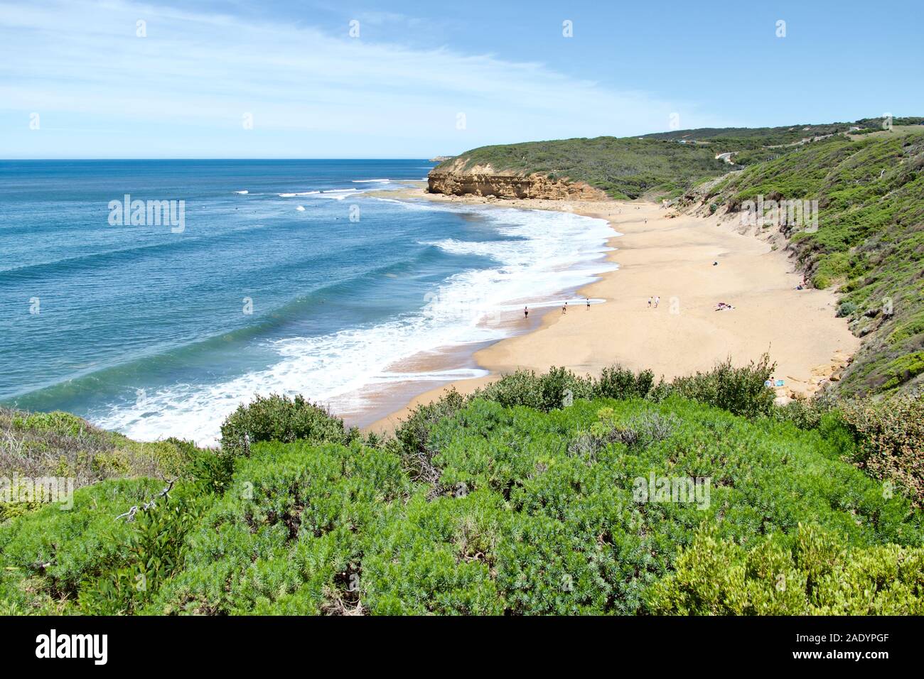 Scenic lookout in The Great Ocean Road, an iconic Australian ...