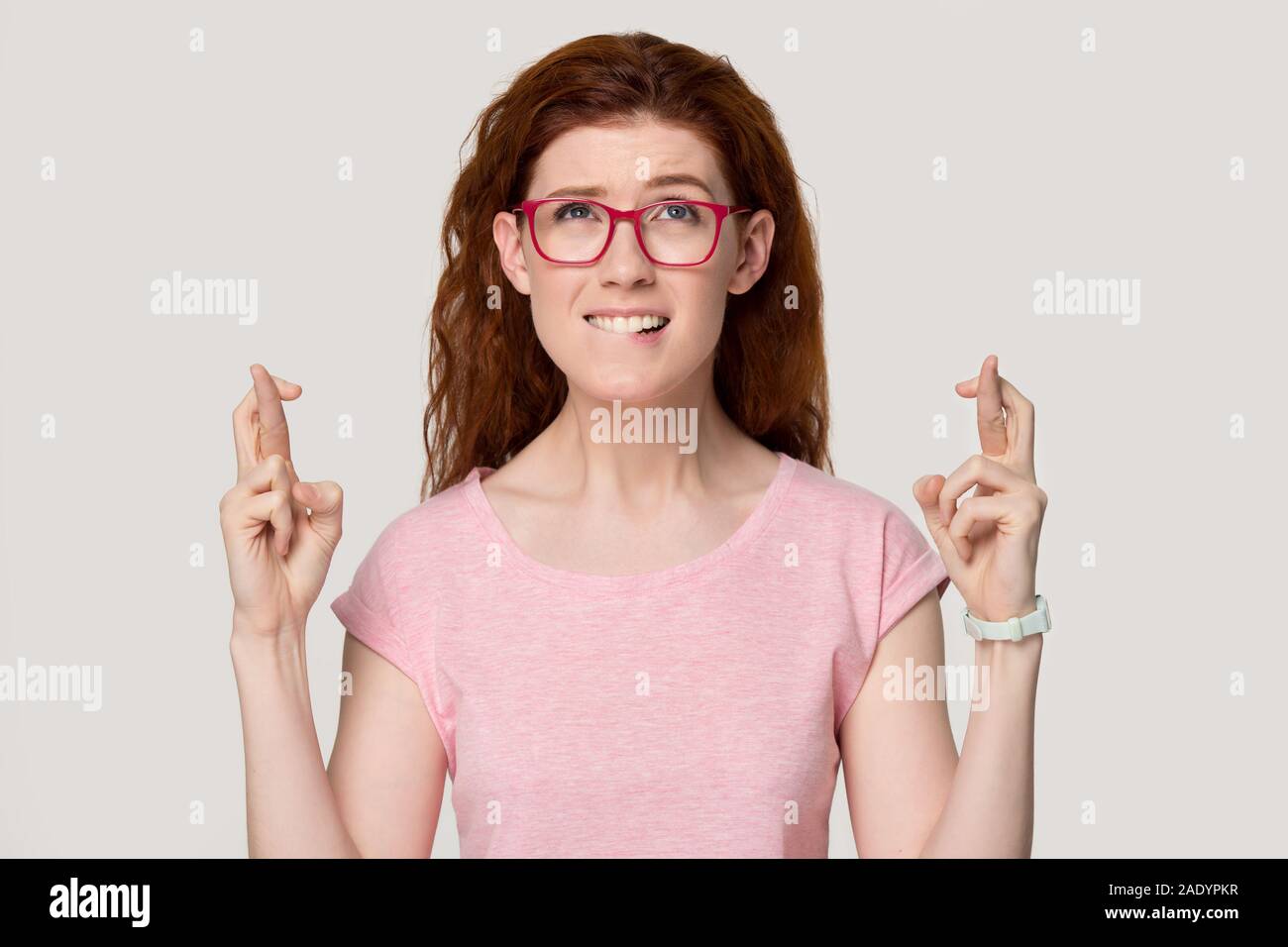 Biting fingers hi-res stock photography and images - Alamy