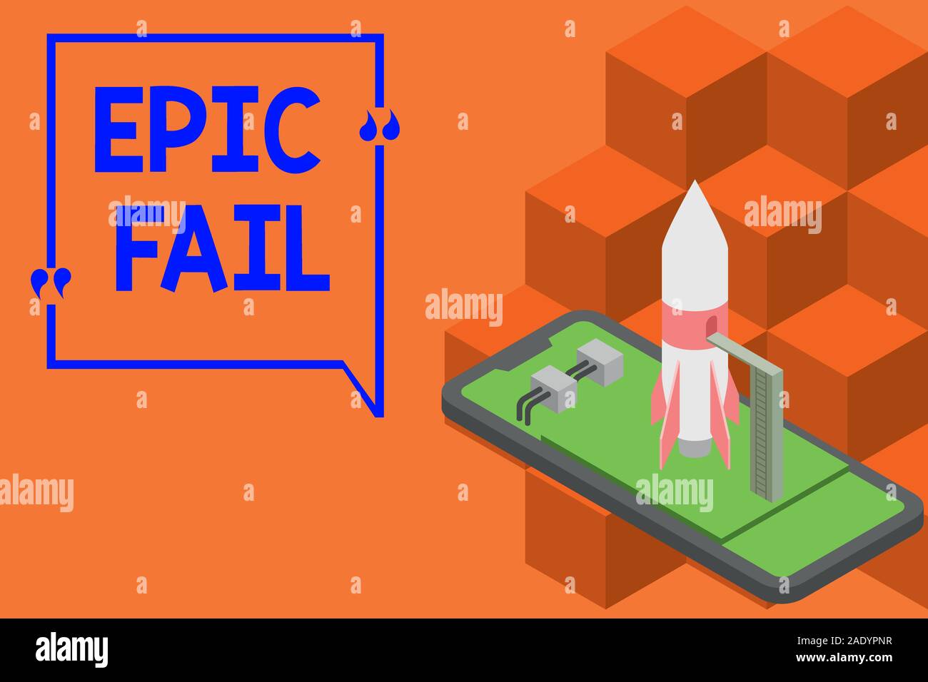 Writing note showing Epic Fail. Business concept for a spectacularly ...