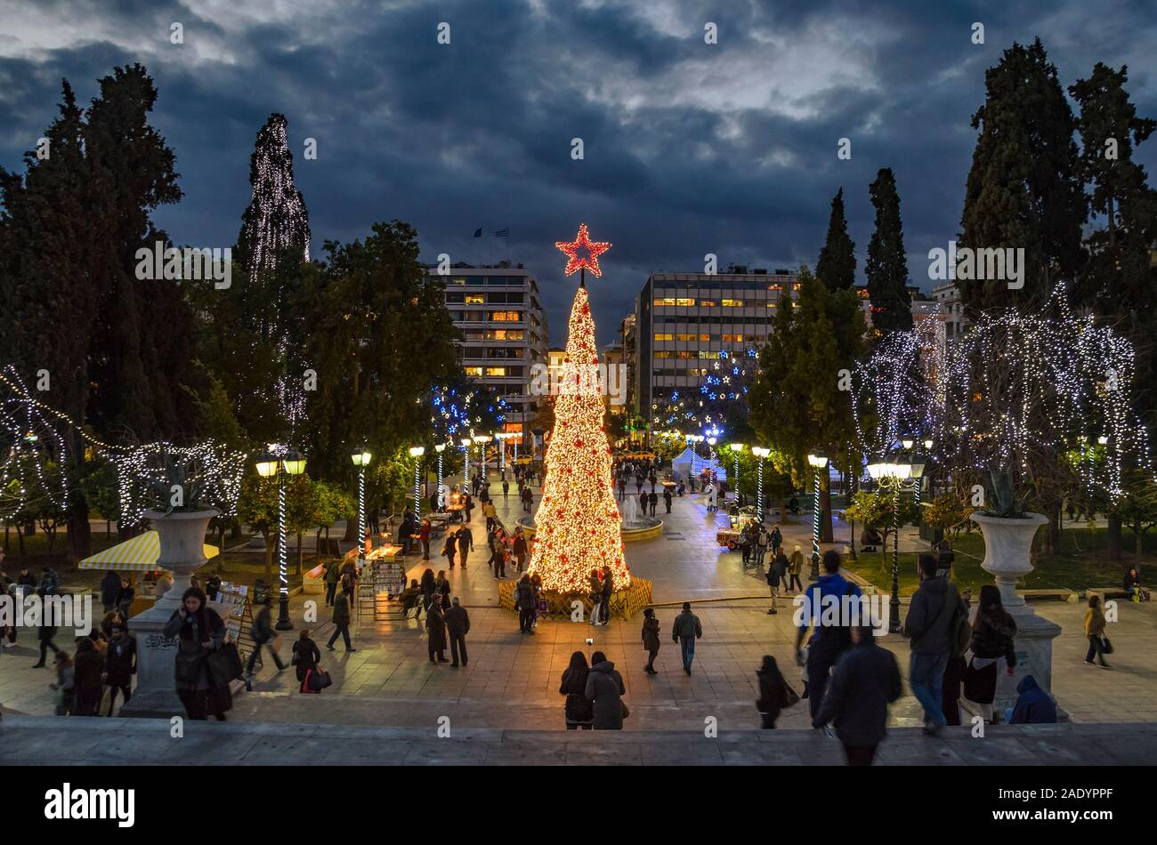 Christmas tree of athens hi-res stock photography and images - Alamy