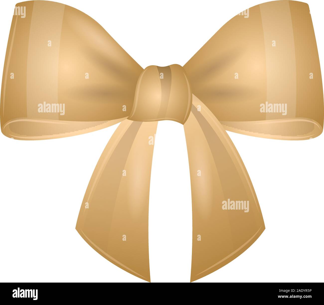Isolated golden ribbon image. Luxury decoration - Vector illustration ...