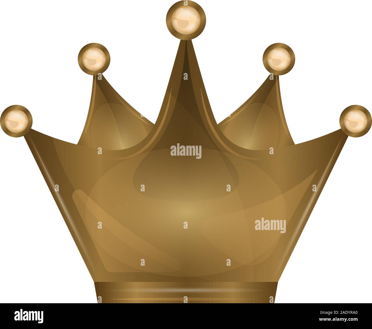Isolated luxury golden crown image - Vector illustration Stock Vector ...