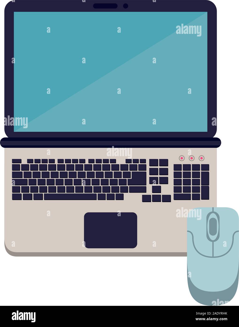 Laptop notebook mouse cursor Stock Vector Images - Alamy