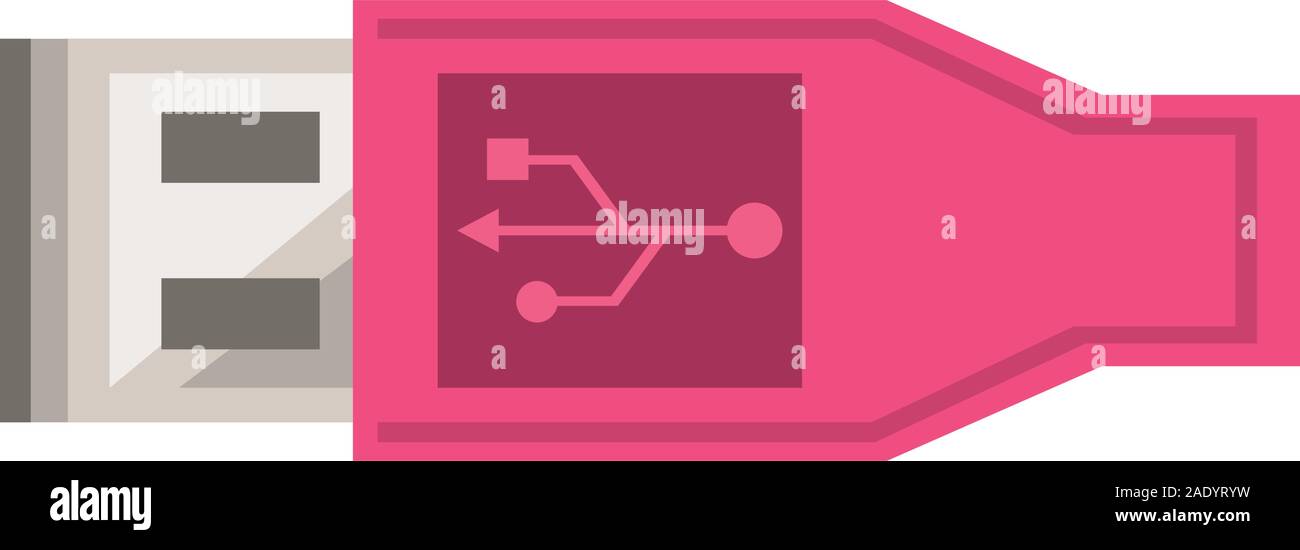 usb wire connector isolated icon Stock Vector Image & Art - Alamy