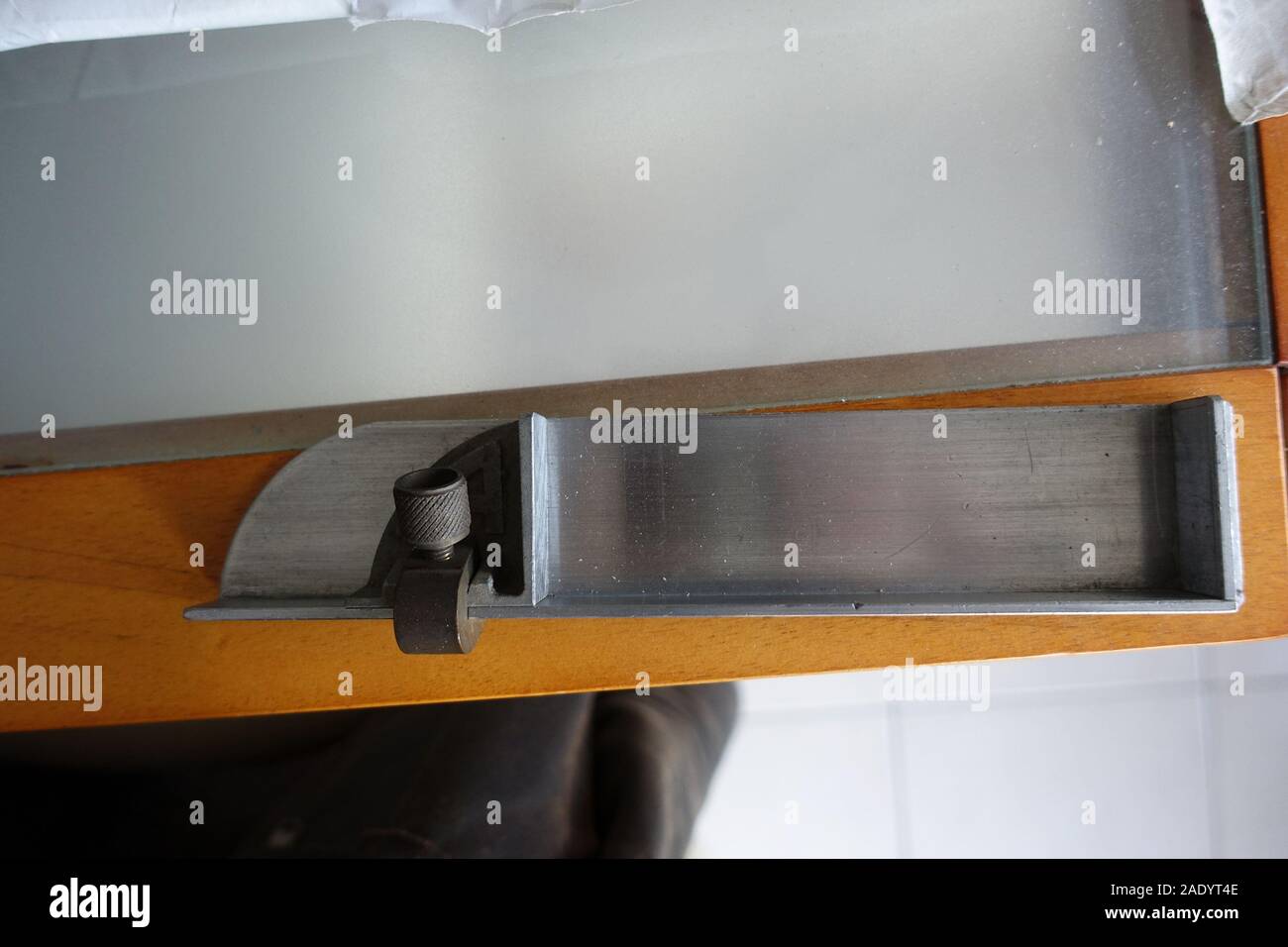 A restored Composing stick, used for letterpress printing Stock Photo ...