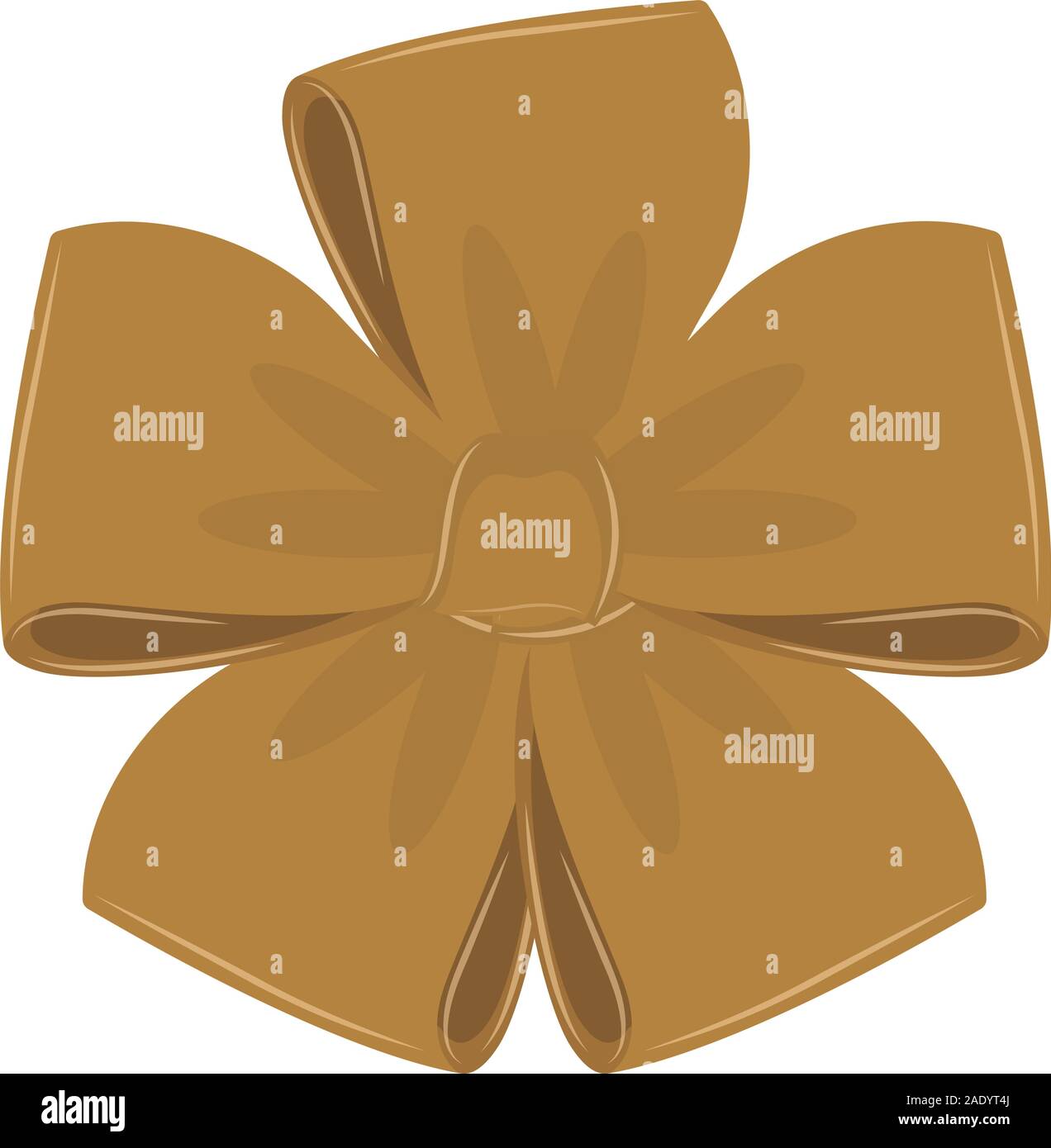 Isolated golden ribbon image. Luxury decoration - Vector illustration ...