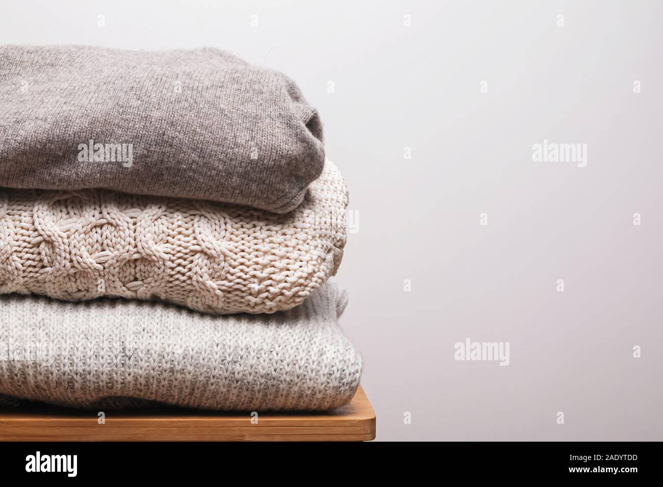 Collection woolen clothes hi-res stock photography and images - Alamy