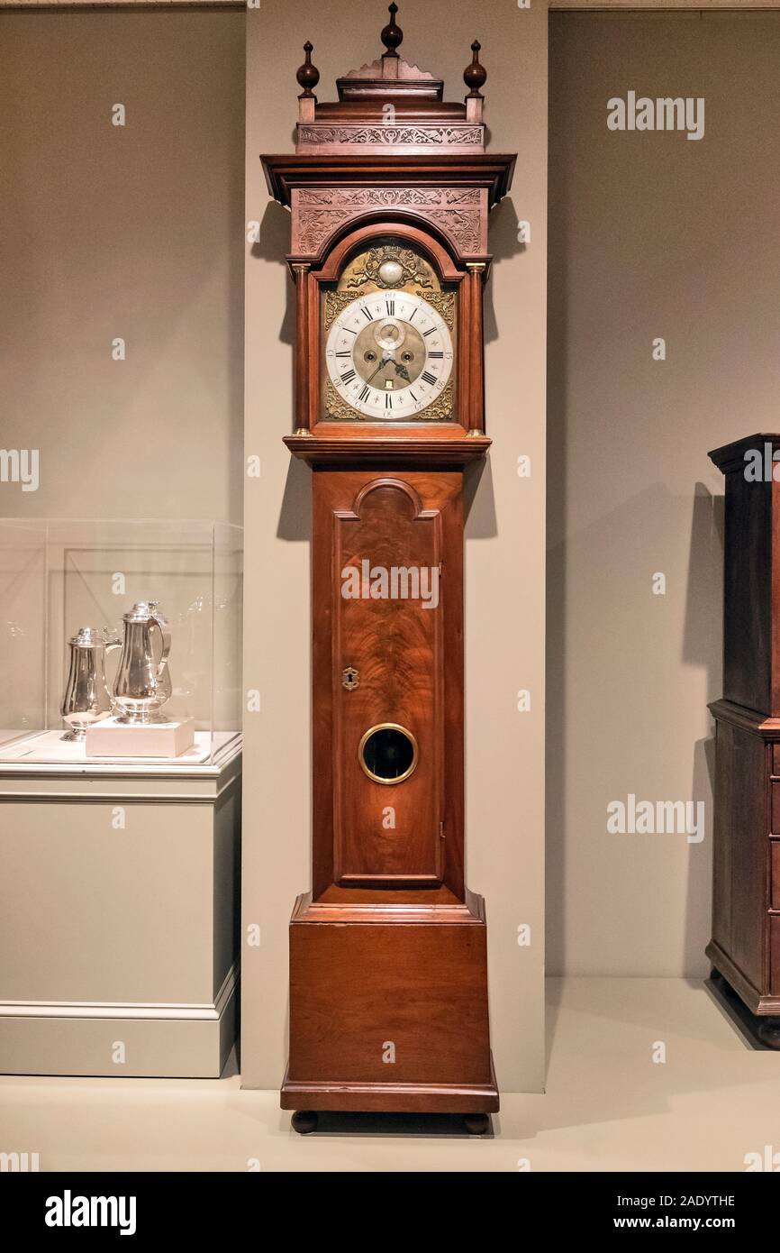 Tall Case Clock, 1715-1725, Philadelphia.Philadelphia Museum of Art ...