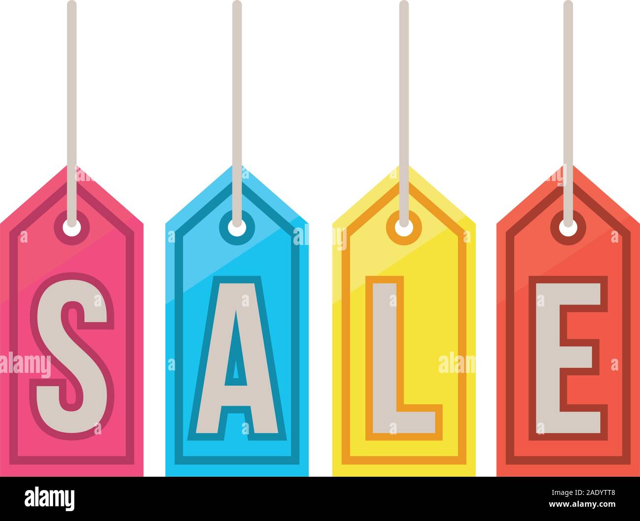 Word sale hanging letters hi-res stock photography and images - Alamy
