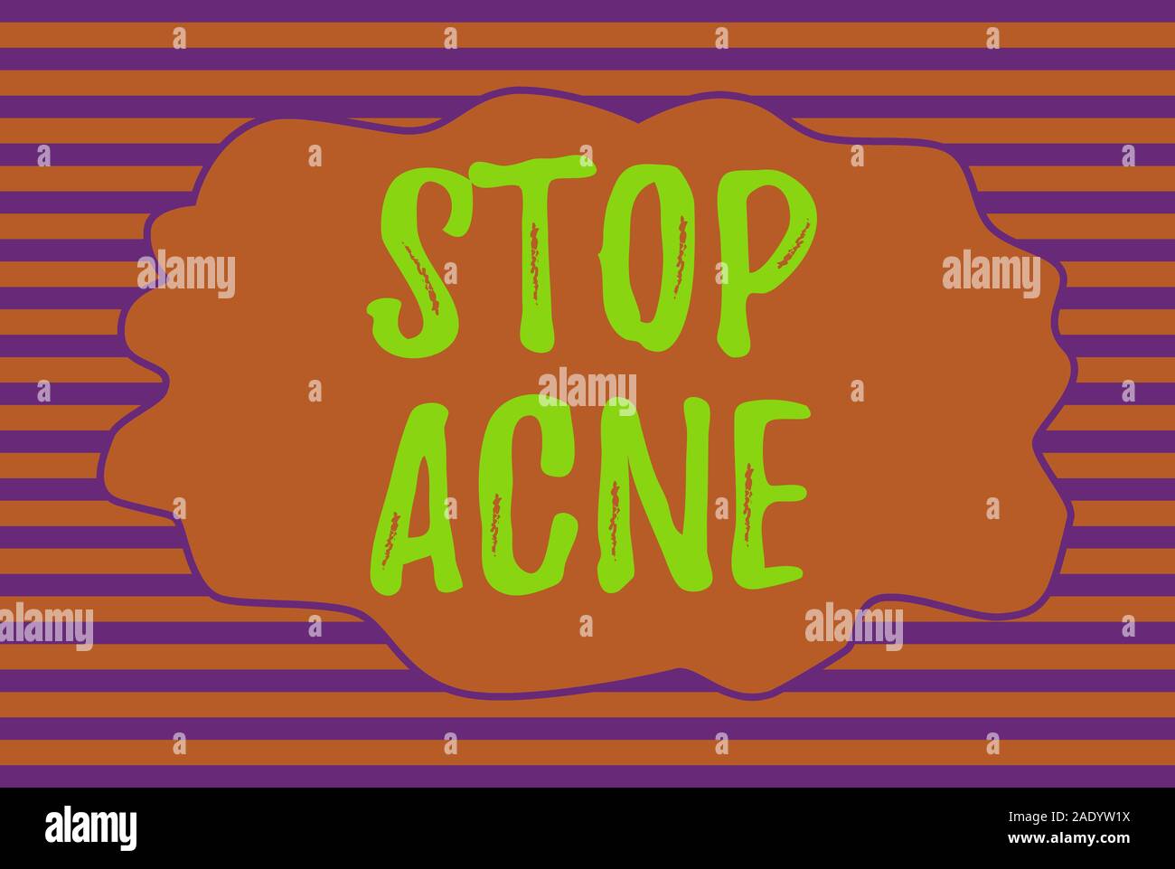 Text sign showing Stop Acne. Business photo text control the occurrence ...