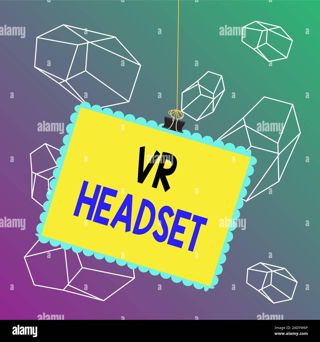 Word writing text Vr Headset. Business photo showcasing headmounted ...