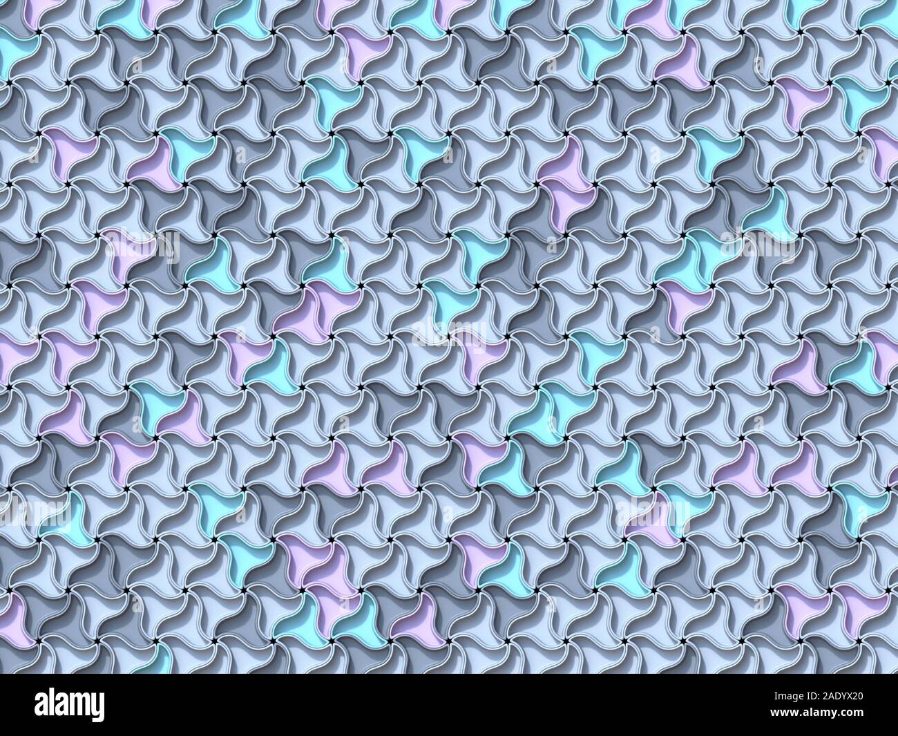 Abstract geometric four pastel color Curved triangles background 3D ...