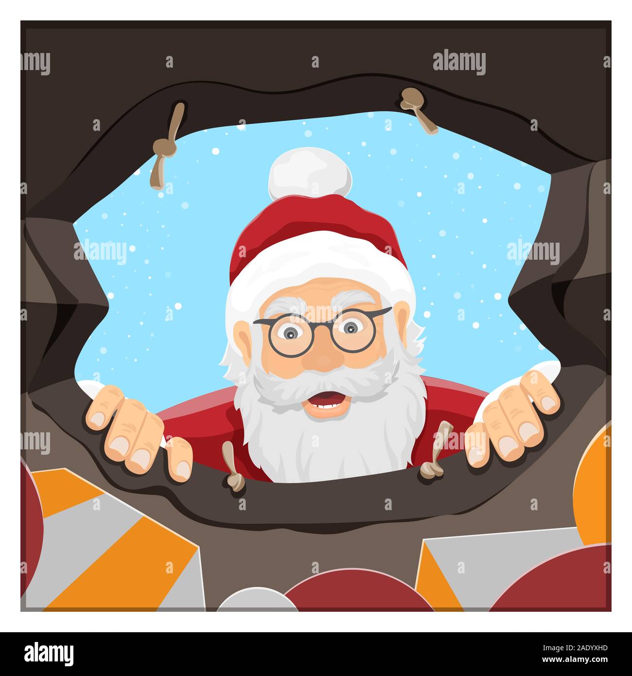 Amazed santa claus big Cut Out Stock Images & Pictures - Alamy