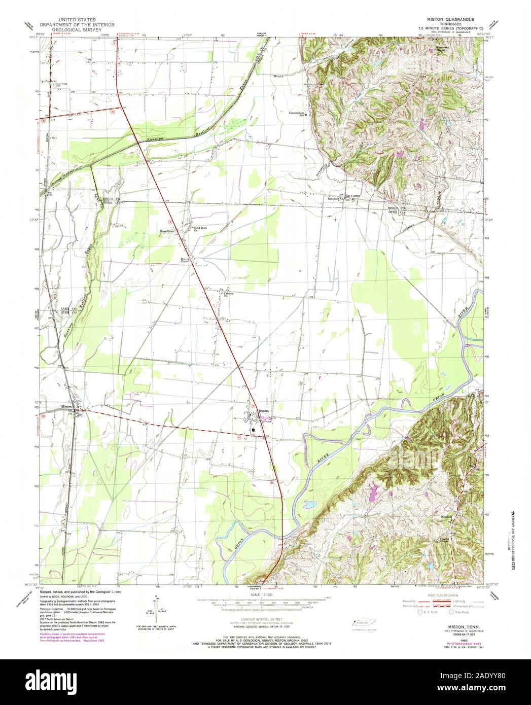 USGS TOPO Map Tennessee TN Miston 150076 1952 24000 Restoration Stock ... USGS TOPO Map Tennessee TN Miston 150076 1952 24000 Restoration Stock ...