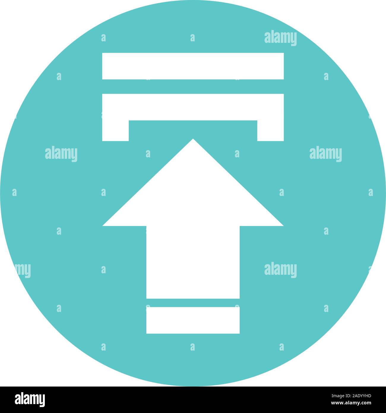 arrow upload sign isolated icon Stock Vector Image & Art - Alamy
