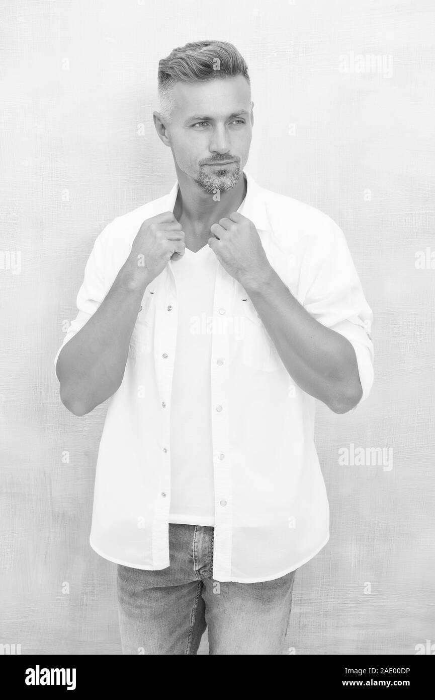 Good posture man Black and White Stock Photos & Images - Alamy