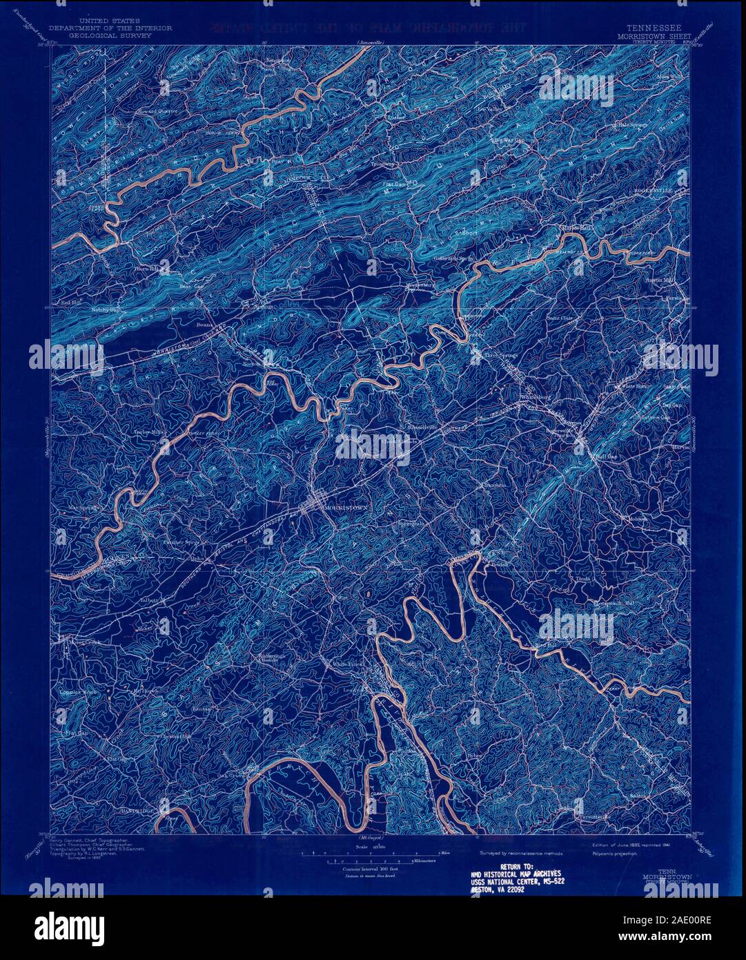 Map of morristown tennessee hi-res stock photography and images - Alamy