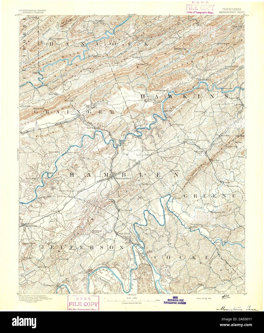 Map of morristown tennessee hi-res stock photography and images - Alamy