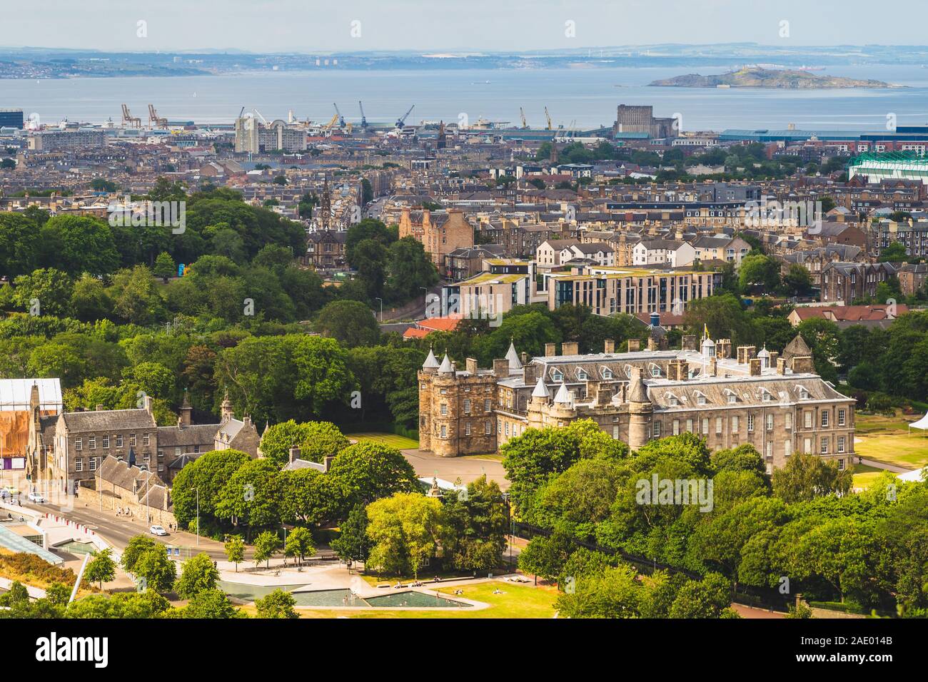 aerial view of edinburgh, scotland, uk Stock Photo - Alamy