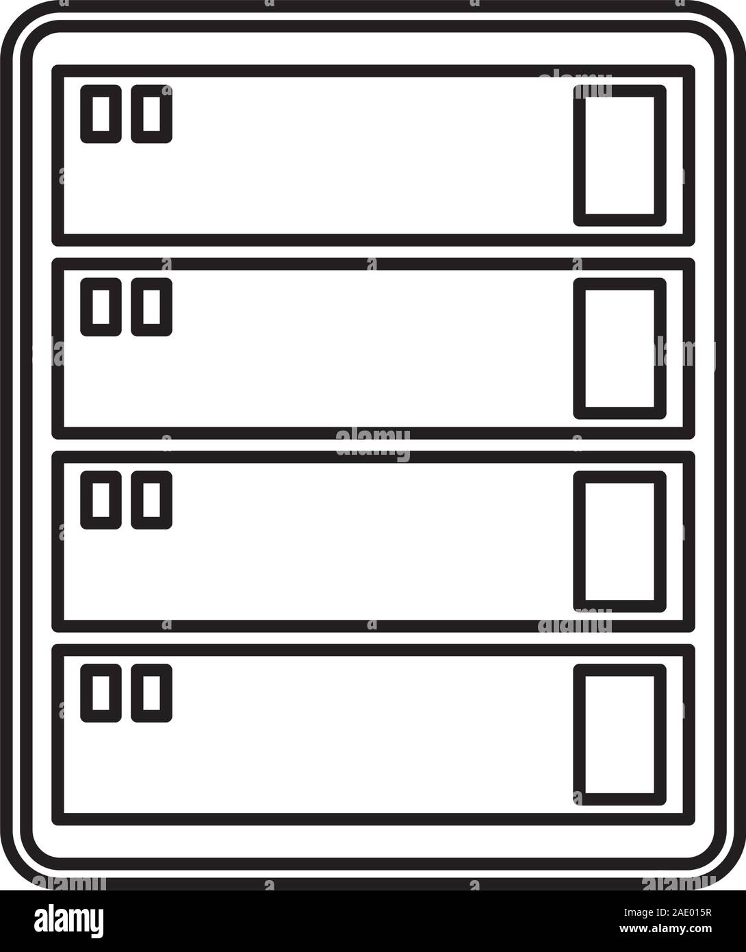 data server tower isolated icon Stock Vector Image & Art - Alamy