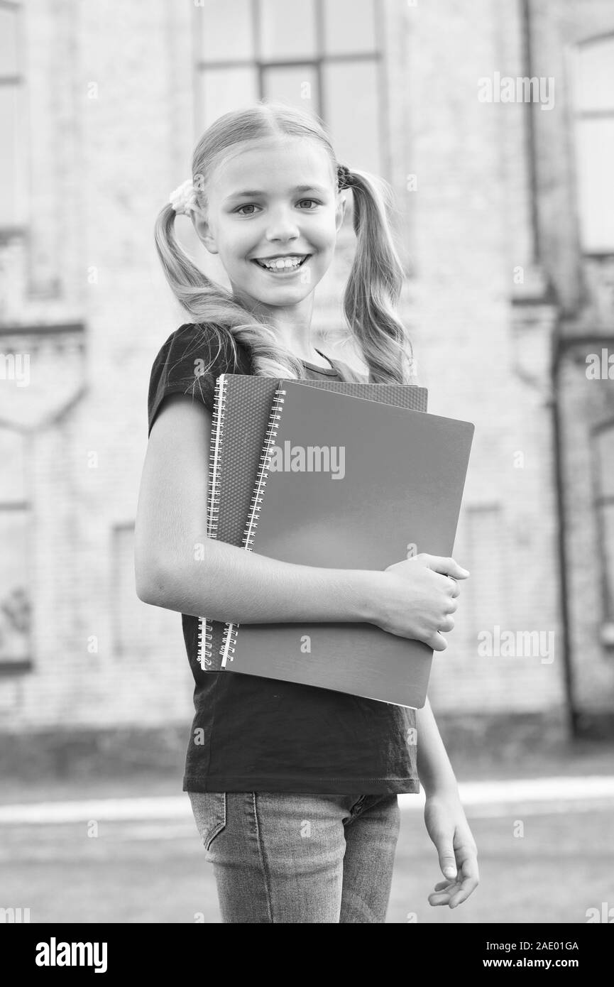 School education concept. Achieving high standards. Cute little ...