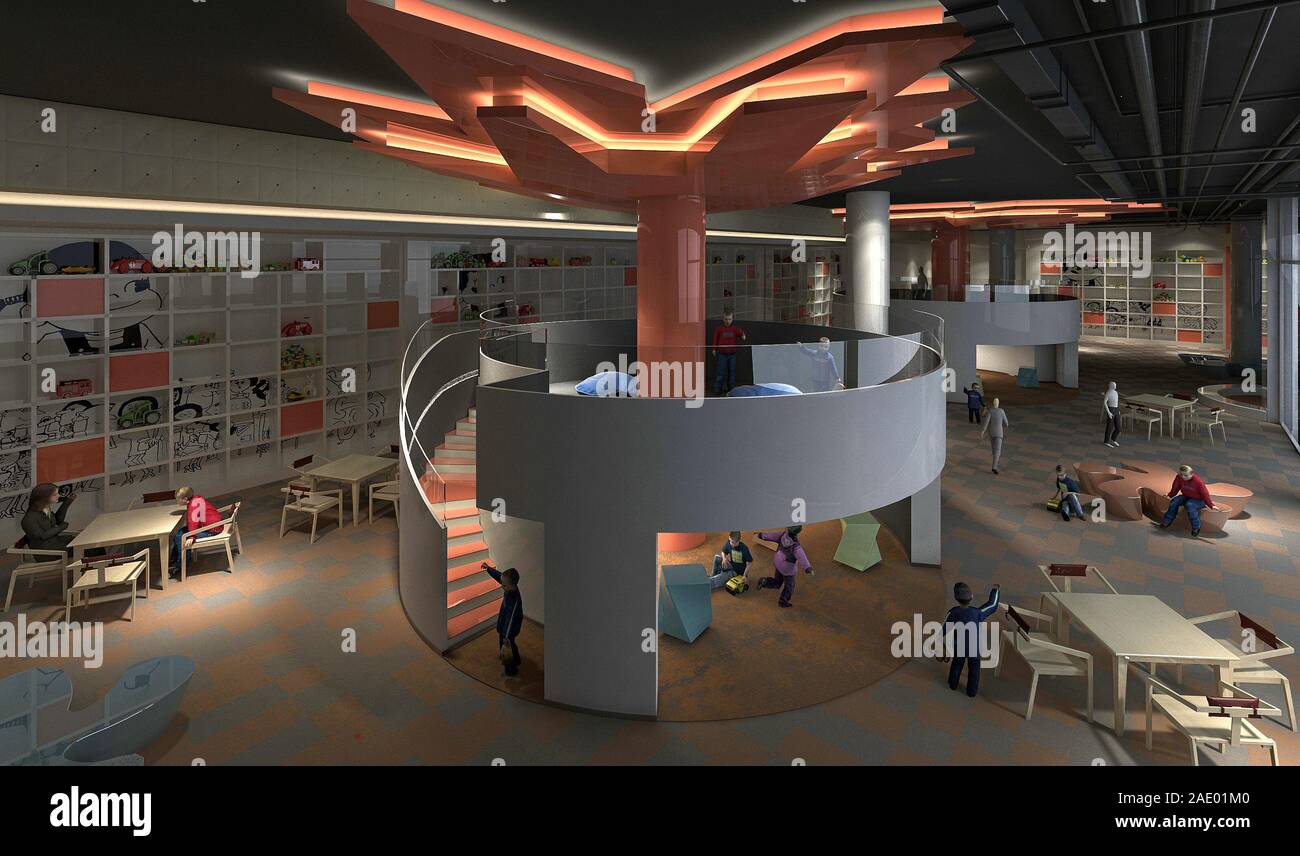 Modern school library hi-res stock photography and images - Alamy