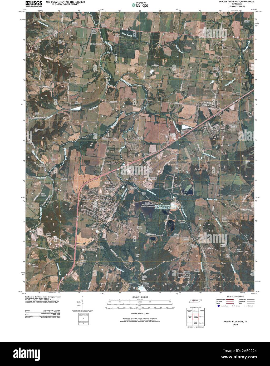 Map of mount pleasant Cut Out Stock Images & Pictures - Alamy