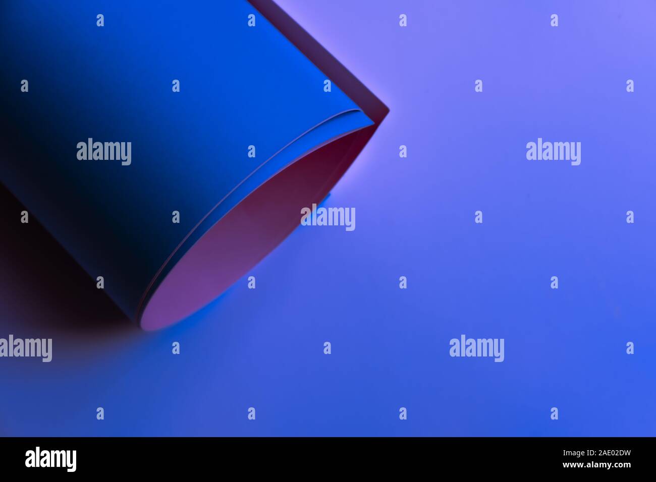 Dark blue paper roll Stock Photo - Alamy