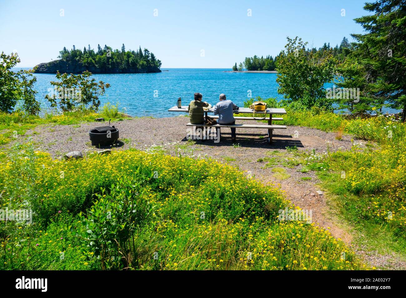 Split Rock Lighthouse State Park - Minnesota Stock Photo - Alamy