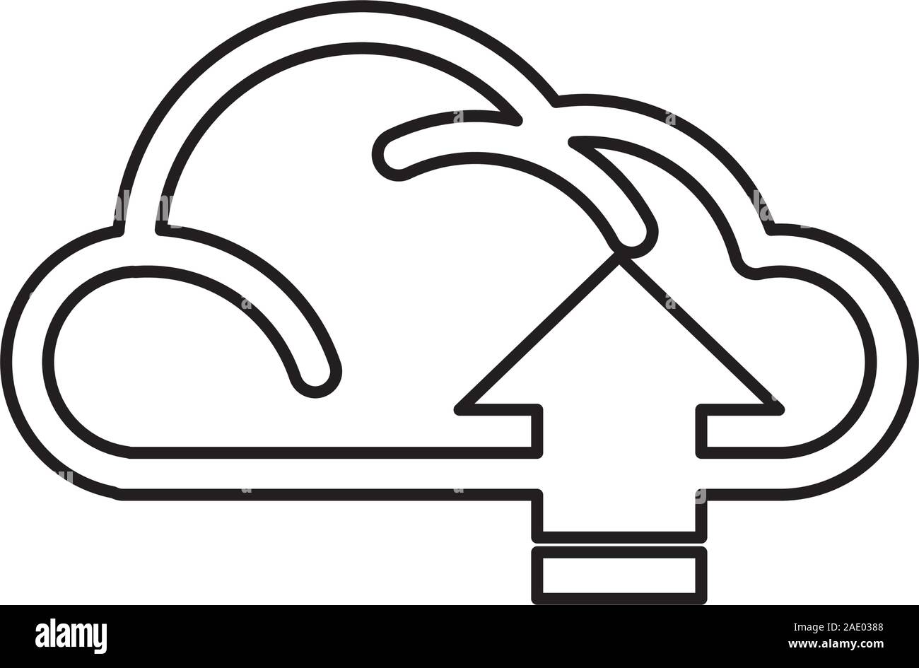 cloud computing data isolated icon Stock Vector Image & Art - Alamy