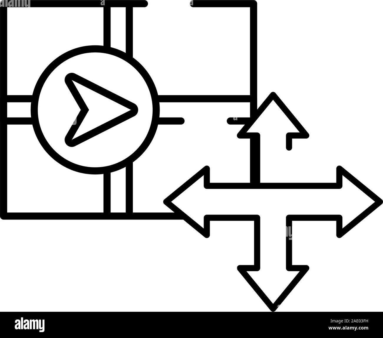 paper map guide with traffic signal icon Stock Vector Image & Art - Alamy