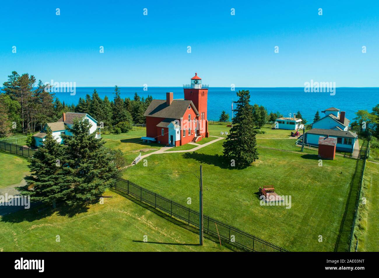 The Two Harbors Light Station is the oldest operating lighthouse in the ...