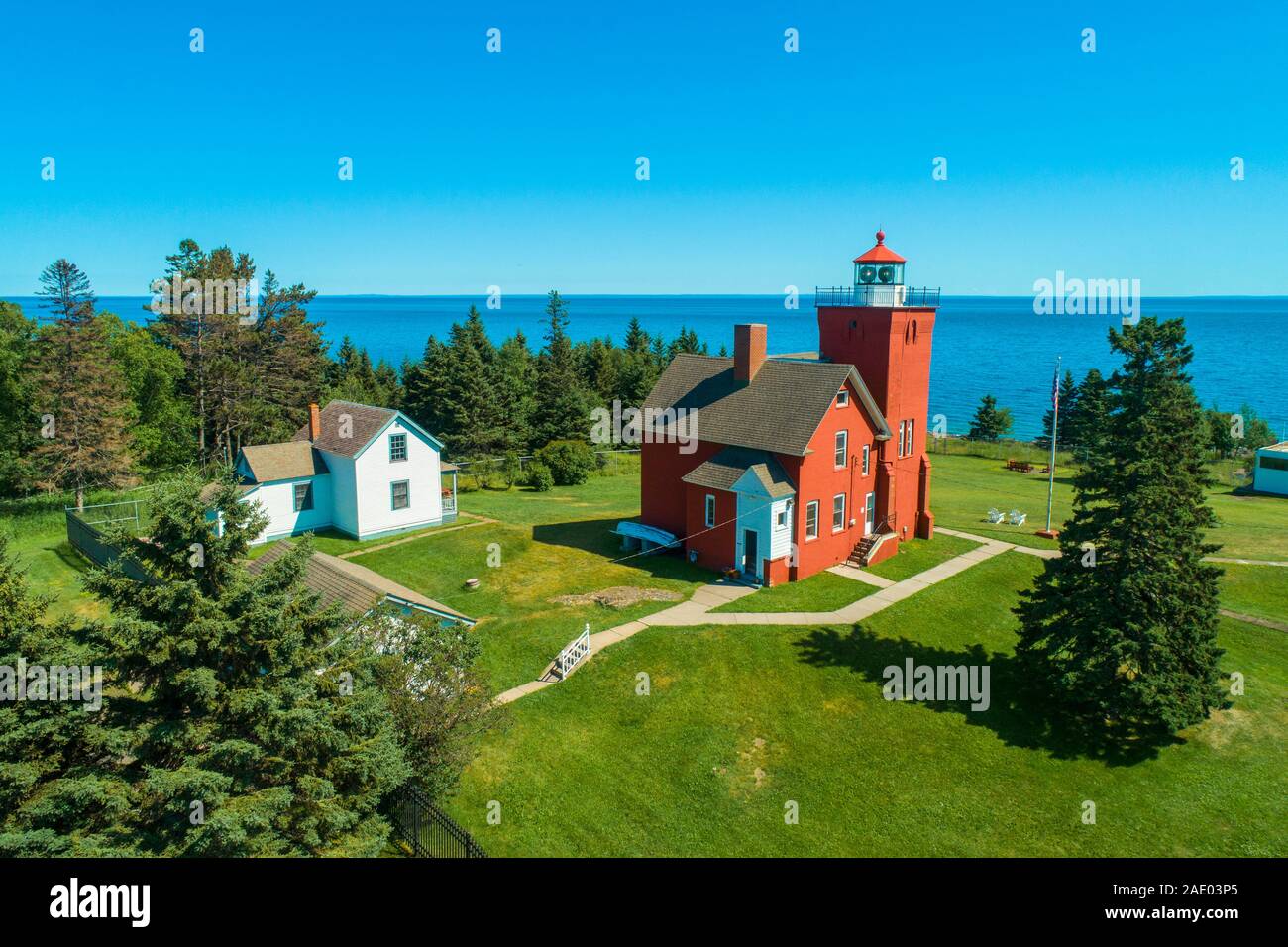 The Two Harbors Light Station is the oldest operating lighthouse in the ...
