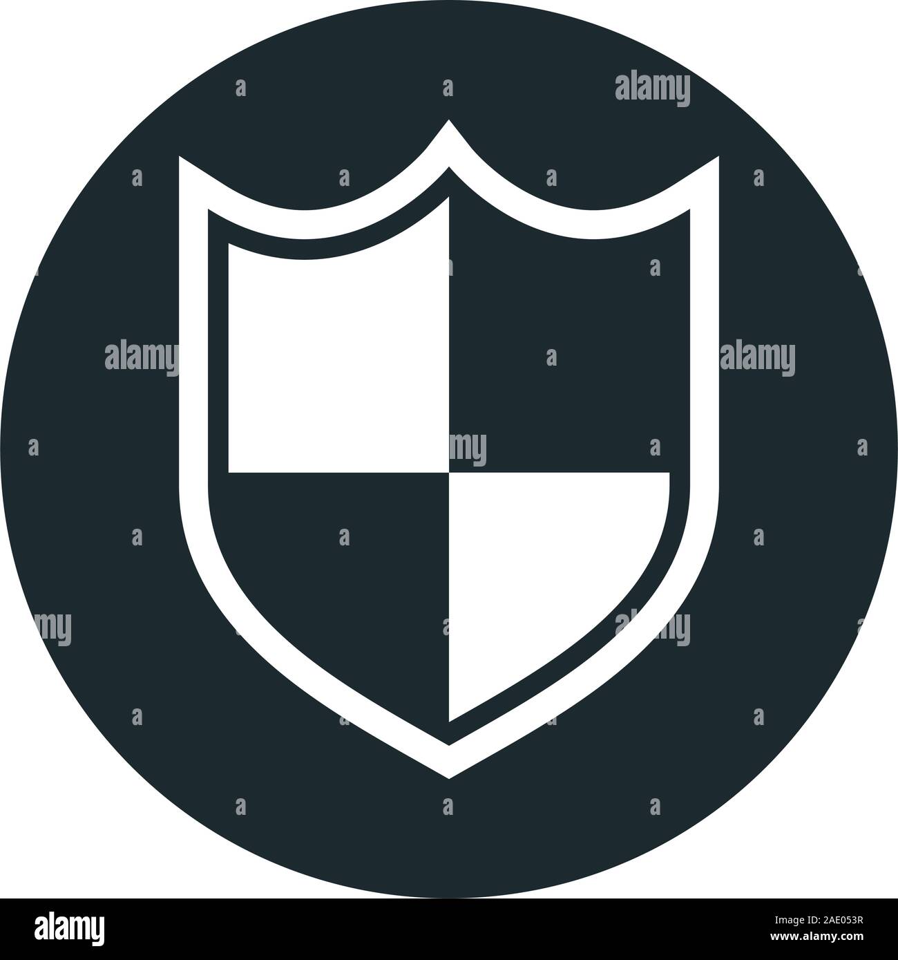 shield security guard isolated icon Stock Vector Image & Art - Alamy