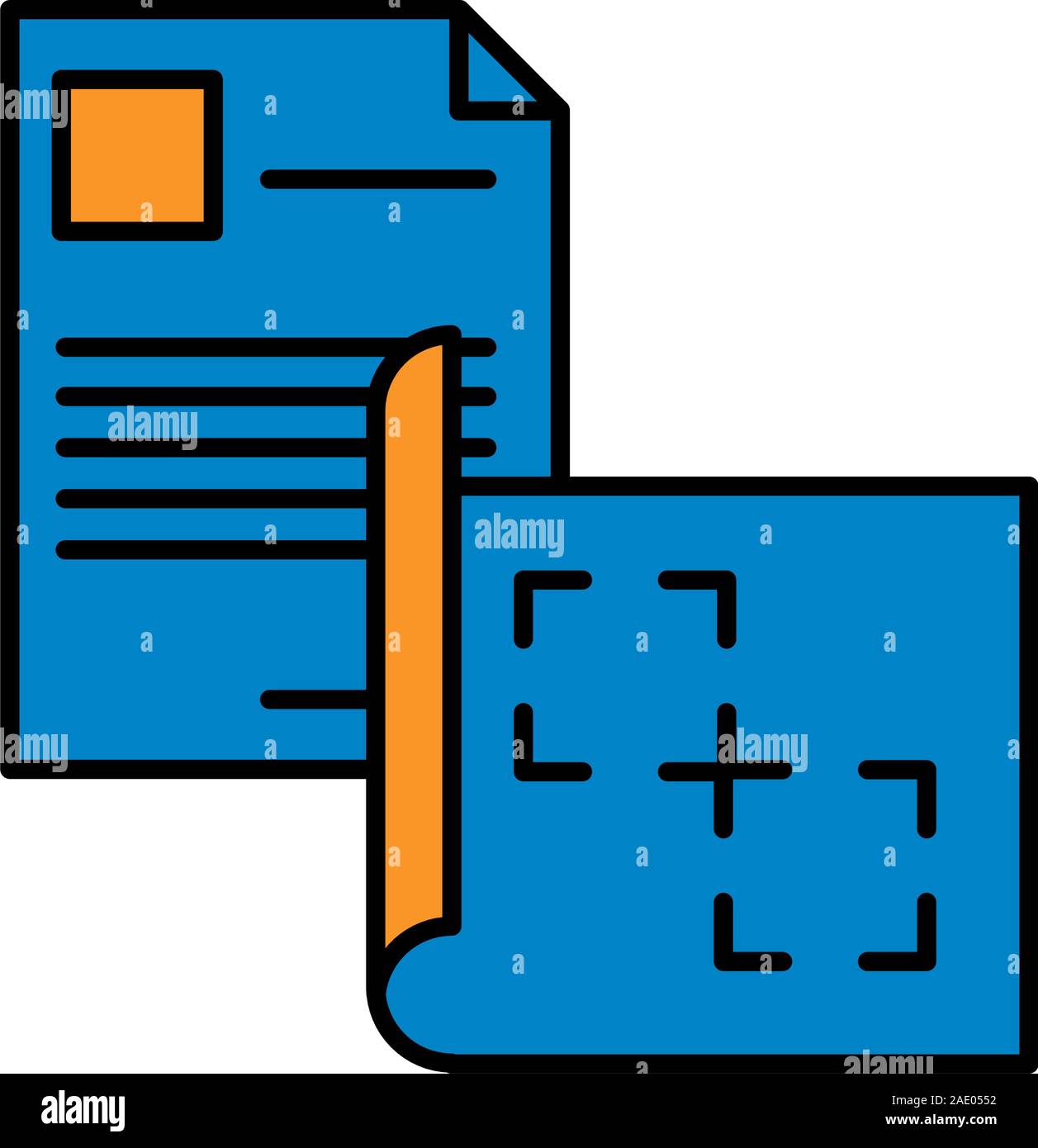 paper document file isolated icon Stock Vector Image & Art - Alamy