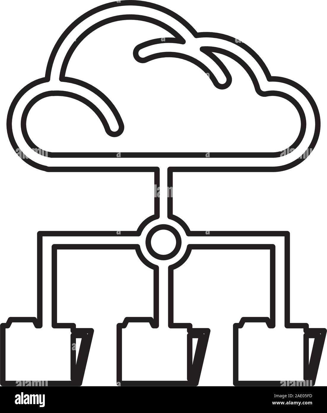 cloud computing data isolated icon Stock Vector Image & Art - Alamy