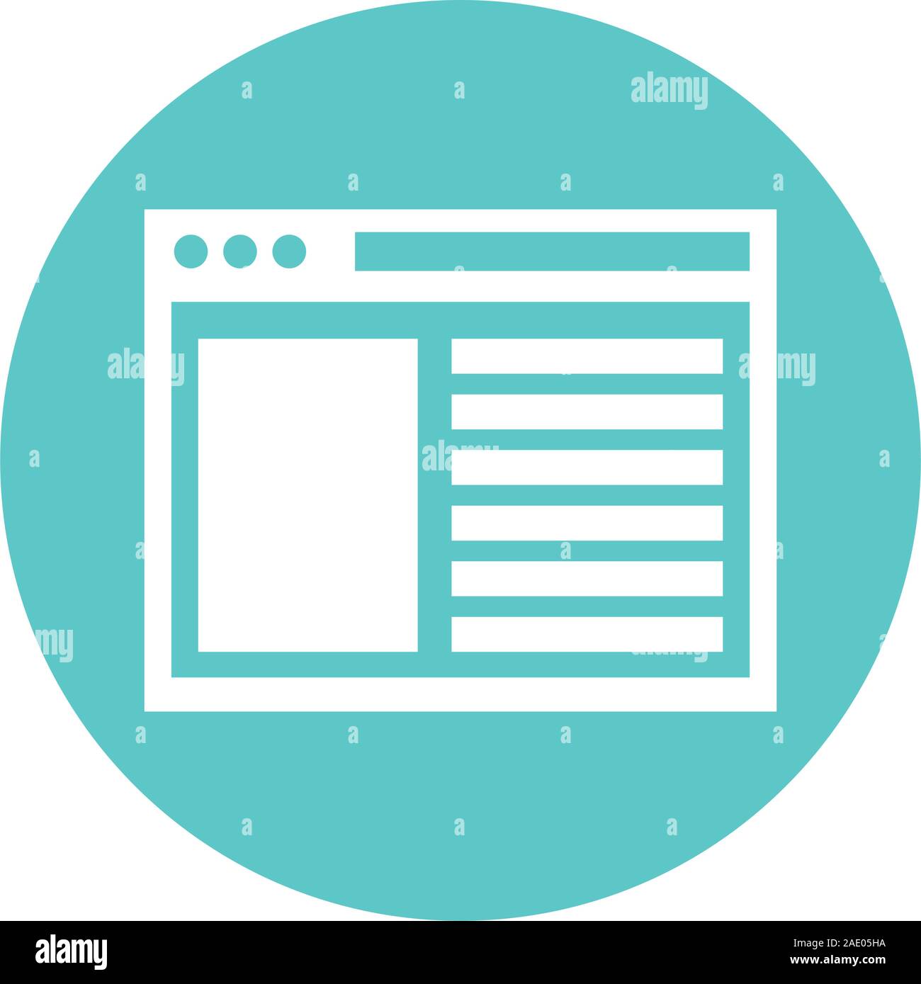 template webpage window isolated icon Stock Vector Image & Art - Alamy