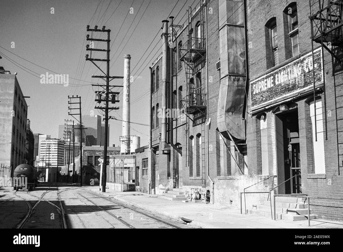 Los Angeles, California, USA - 1985: Archival black and white editorial ...