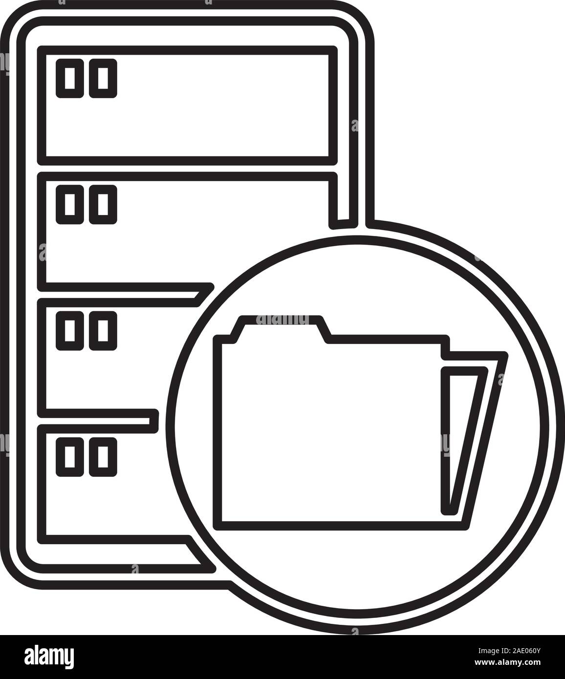 Cpu tower vector icon Black and White Stock Photos & Images - Alamy