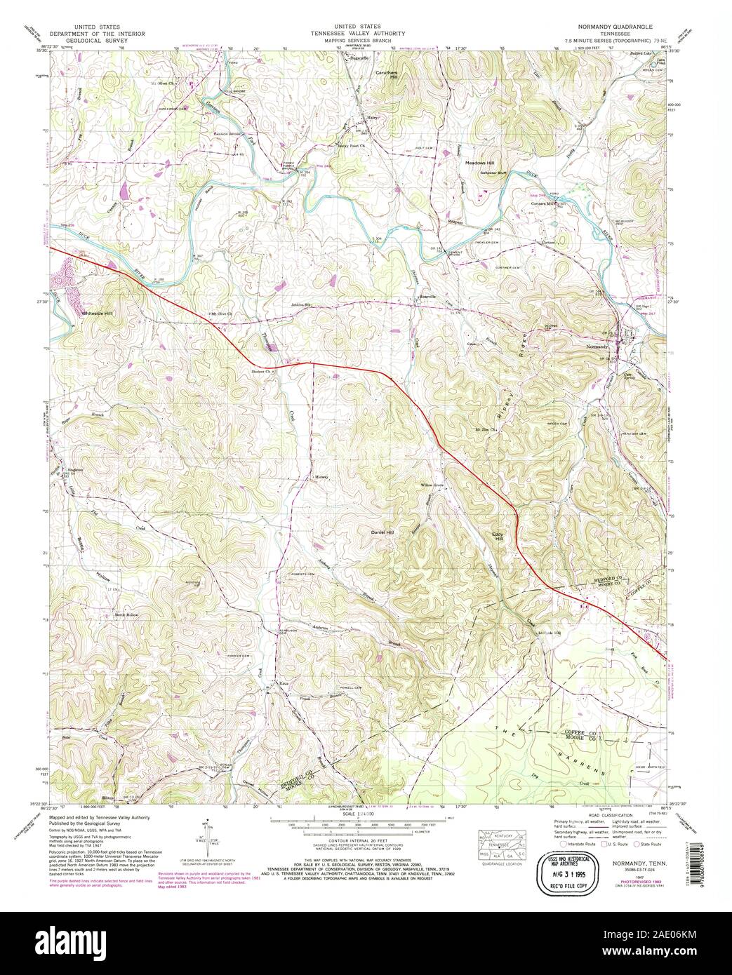 Normandy map Cut Out Stock Images & Pictures - Alamy