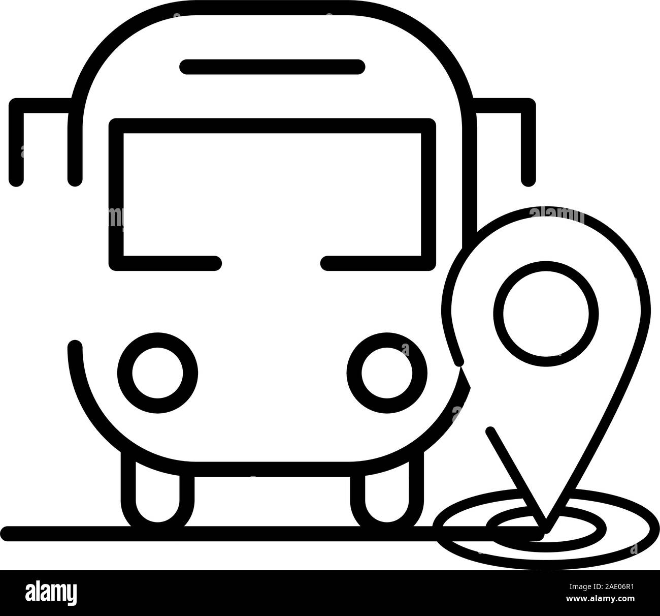 Bus route map Cut Out Stock Images & Pictures - Alamy