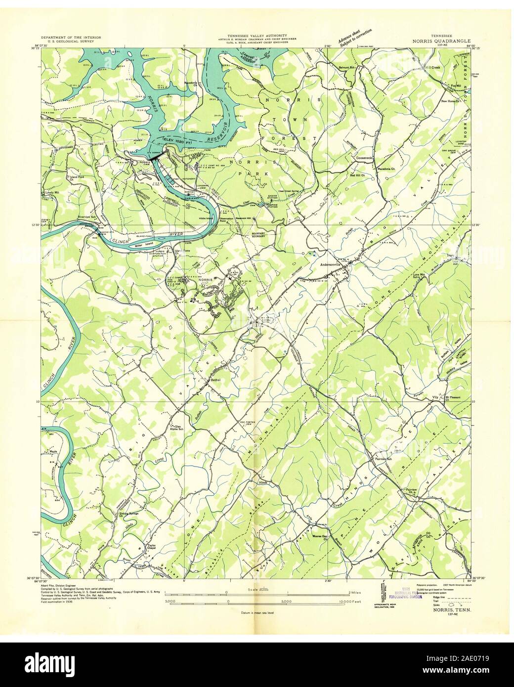 Map of norris hi-res stock photography and images - Alamy